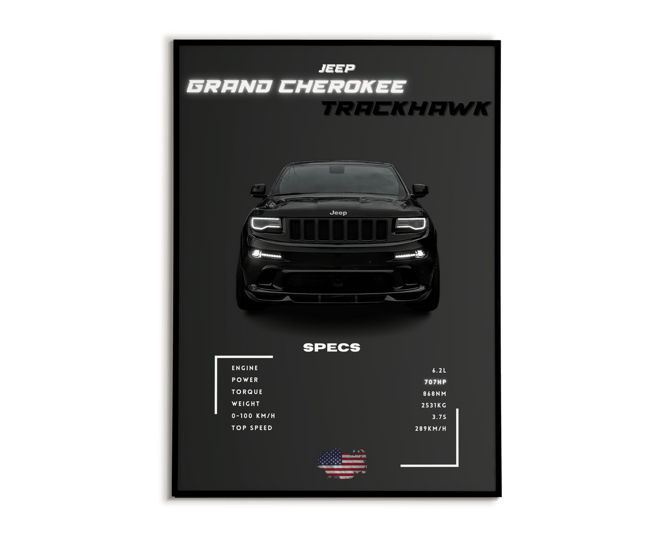 Plakat Jeep Grand Cherokee Trackhawk – Plakartify